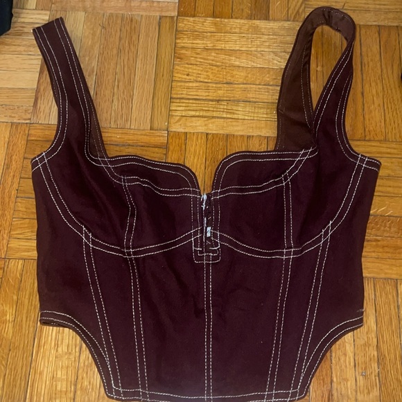 Tops | Zipper Back Crop Top | Poshmark